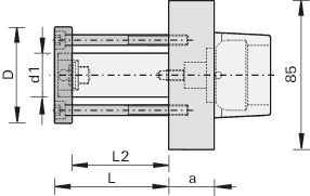 LEUCO - Hydro Tensile Spindles Weinig HSK - clamping length 40-55 mm