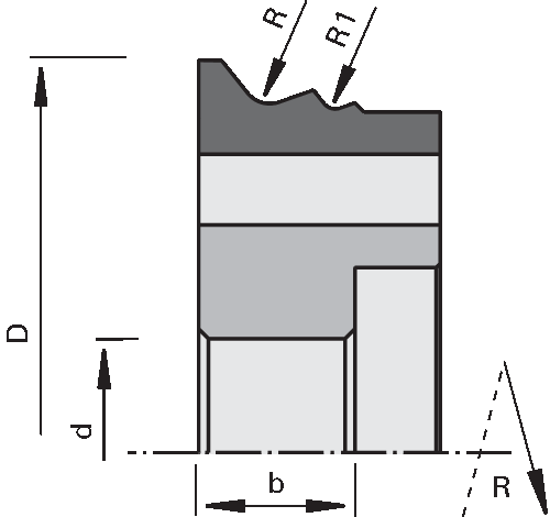 LEUCO - DIAMAX Multi-profile edge trimming cutter DP - EBM
