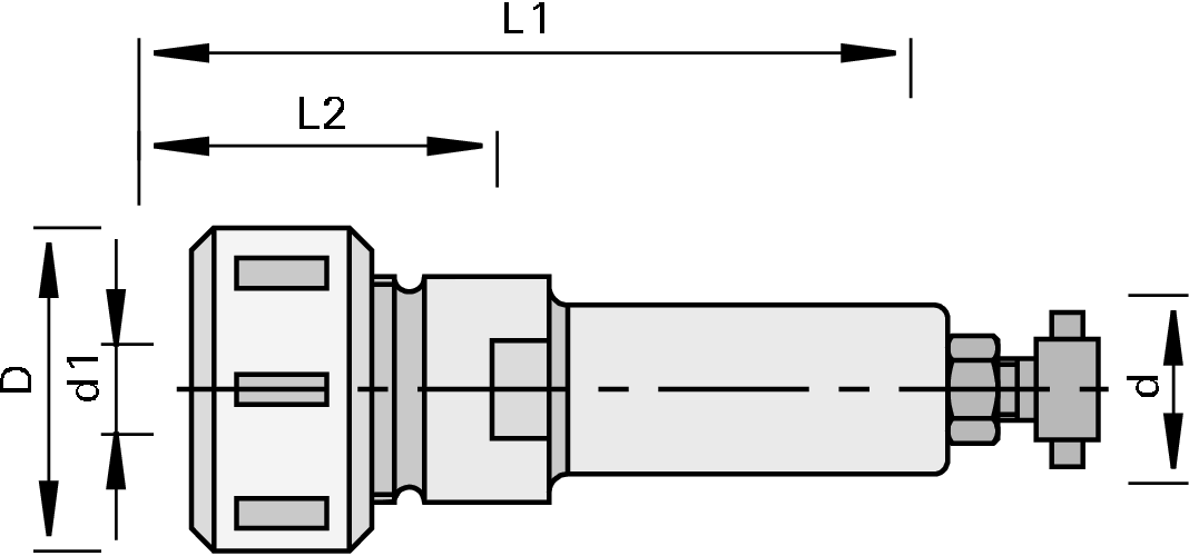LEUCO - Draw-In Collet Chucks with cylindrical shank